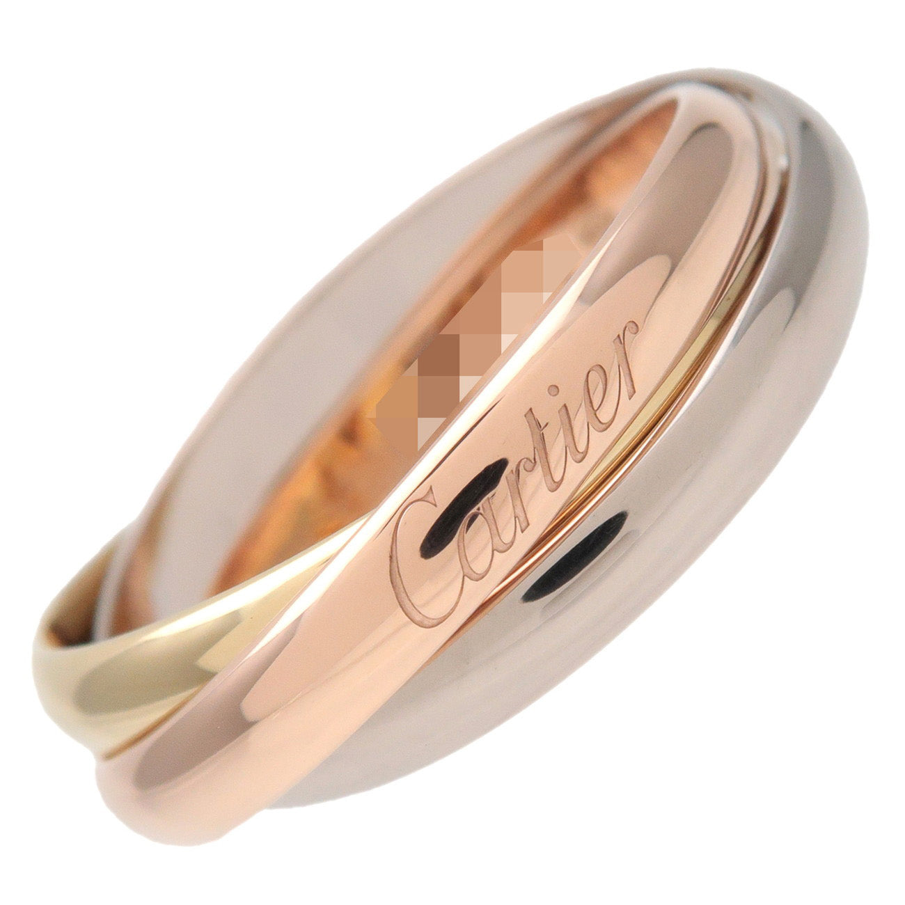 Cartier Trinity Ring SM K18 750YG/WG/PG #54 US7